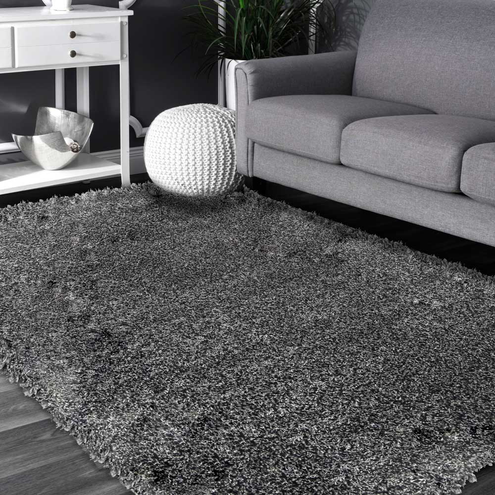 Georgia Shaggy Charcoal Plush Rug (5533 90) – Persian Rug Gallery