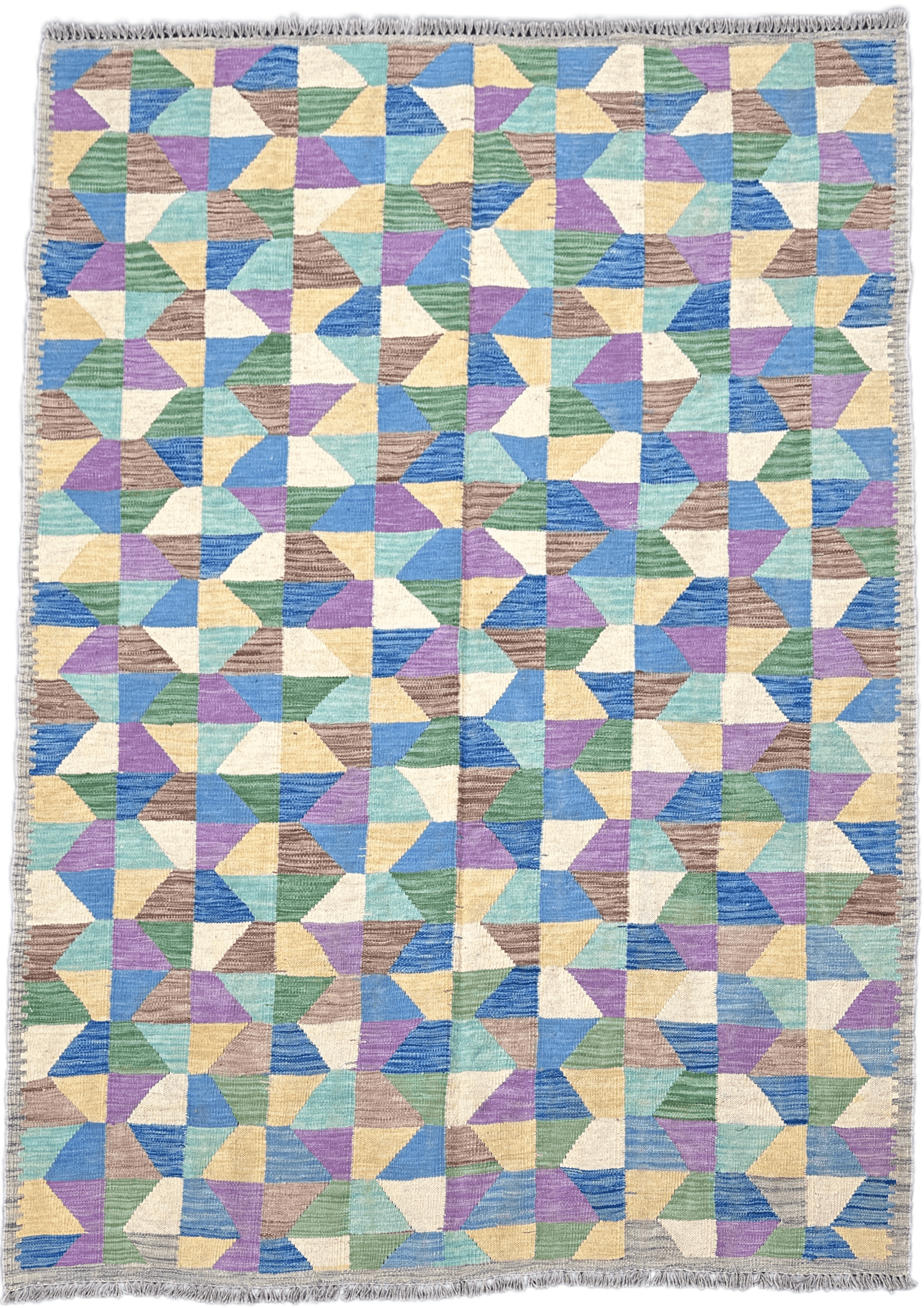 Hand Woven Chobi Kilim Rug - Wool - 242 cm x 171 cm – Persian Rug Gallery