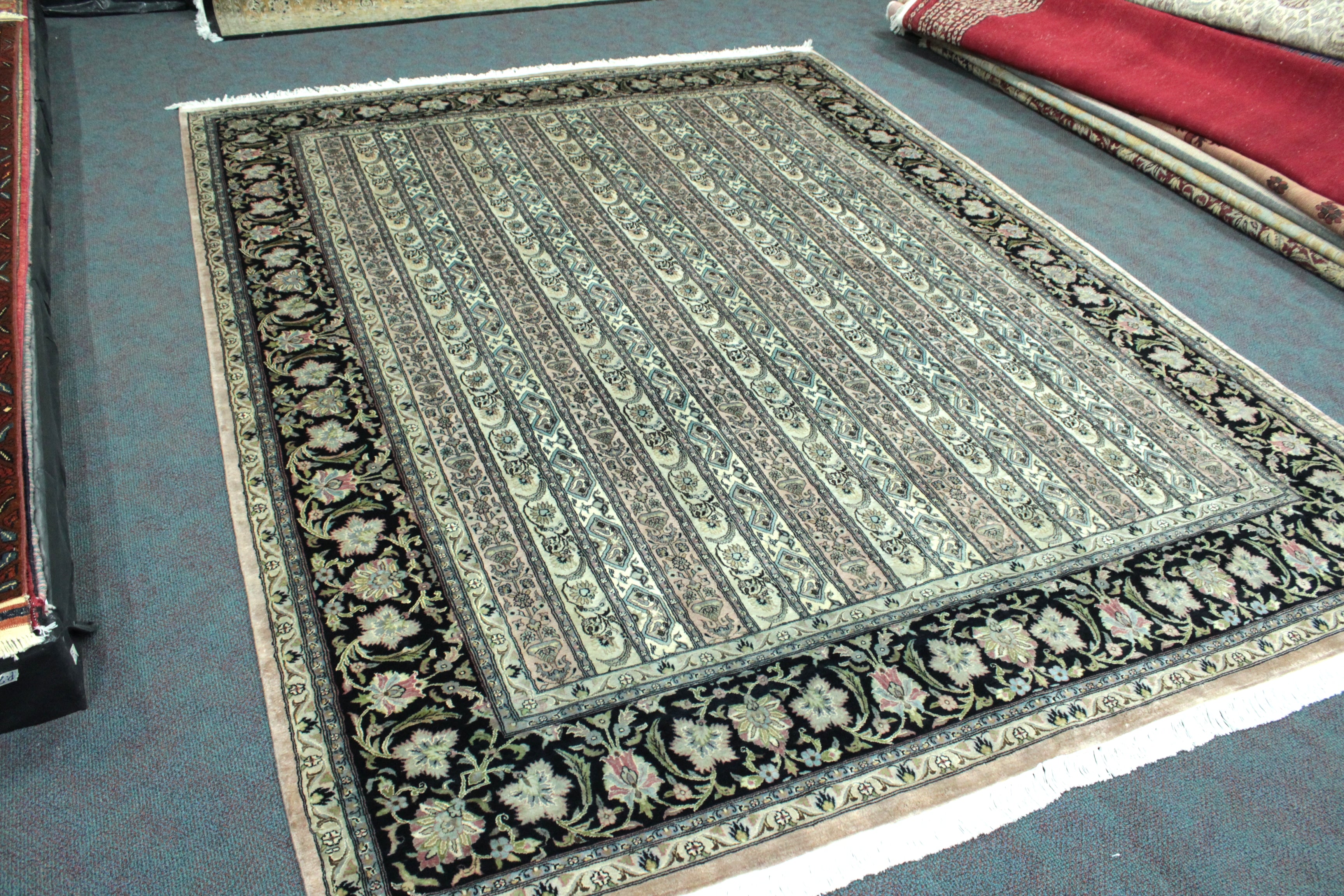 Kashmiri Hand-Knotted Oriental Persian Rug - Wool - 321 cm x 244 cm ...